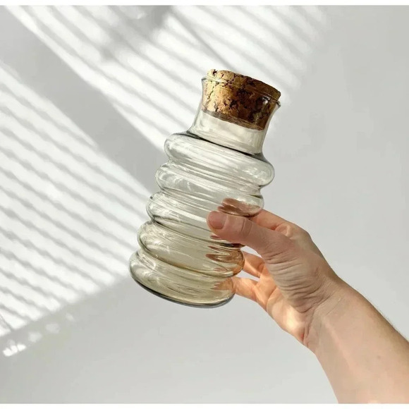 Holmegaard | Kitchen | Mcm Holmegaard Primula Jacob Bang Smoke Glass Ribbed Canister With Cork ...